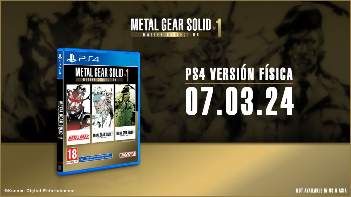 La edición física de METAL GEAR SOLID: MASTER COLLECTION Vol.1 para PlayStation 4 llegará en ...