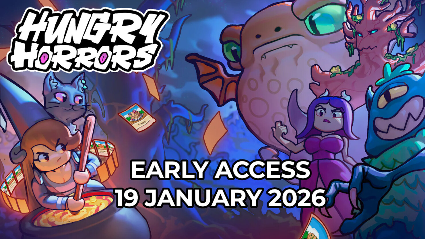 Hungry Horrors llega a Steam Early Access el 19 de enero de 2026 - PowerUps